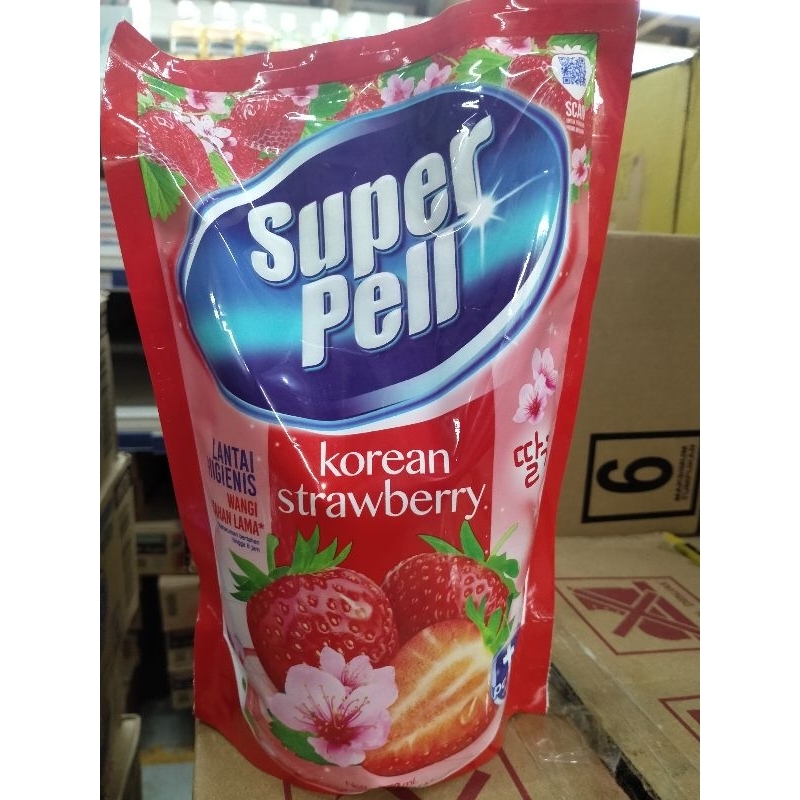 Jual Super Pell Cairan Pembersih Lantai Korean Strawberry Refill 770 ml ...