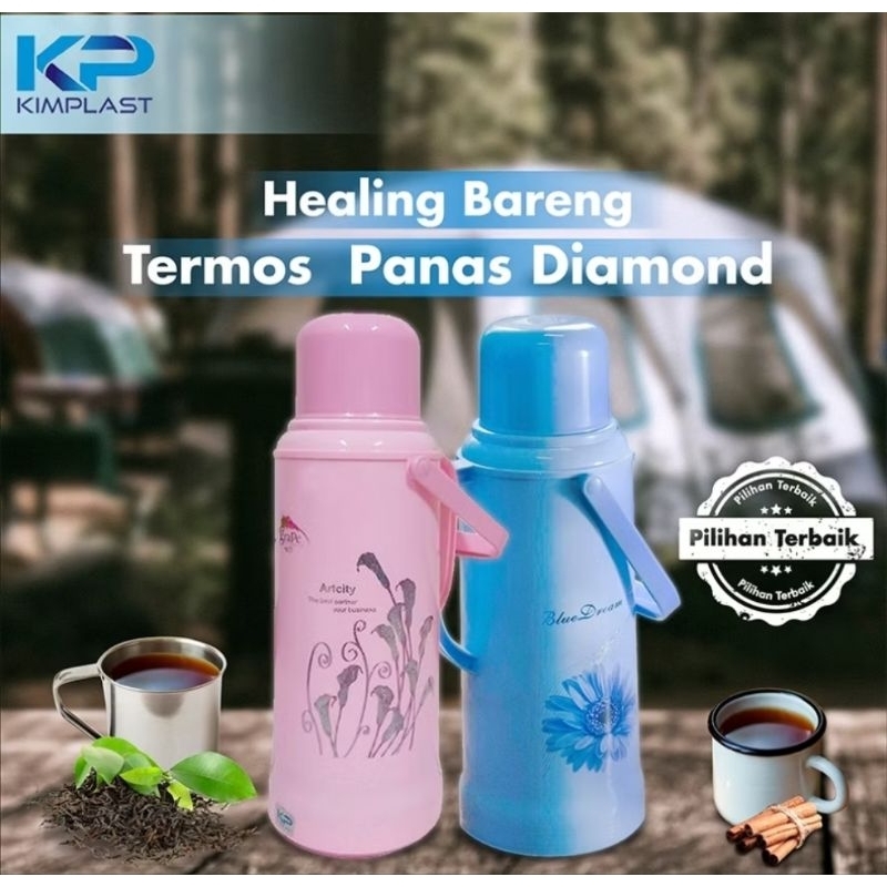 Jual VACUUM FLASK KIMPLAST DIAMOND 2 LITER termos air panas kimplast ...