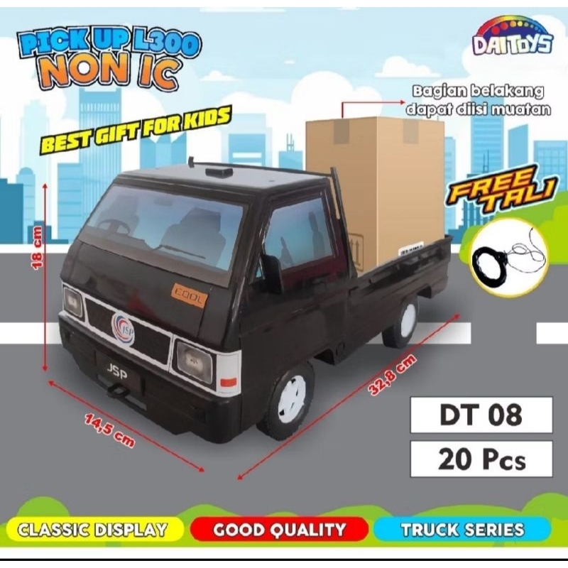 Jual mainan miniature mobil pick up L300 mainan mobil pickup anak musik non musik dt08 | Shopee ...