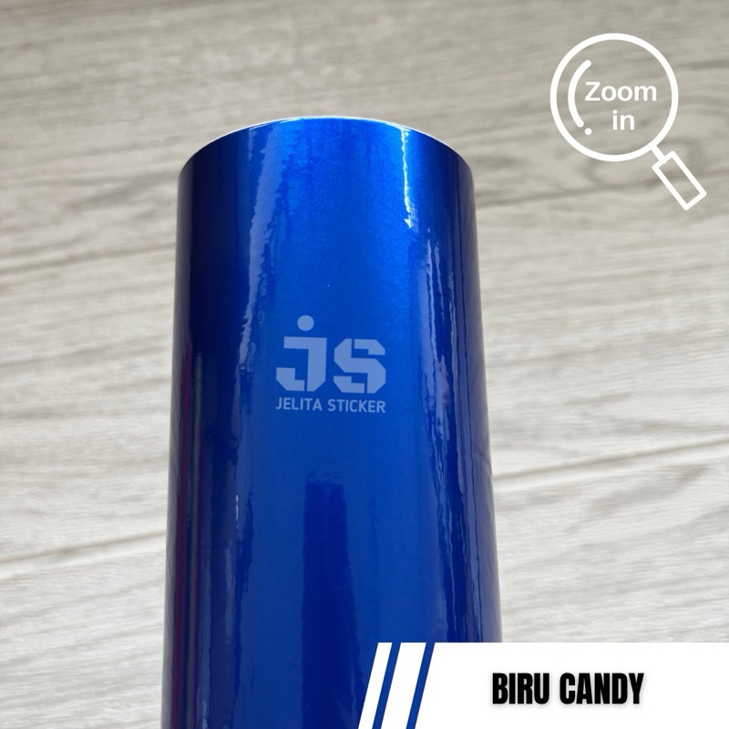 Jual [ ROLL ] Sticker Biru Tua Candy / Skotlet Dark Blue Mettalic ...