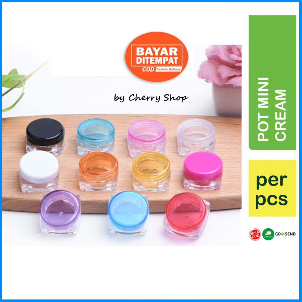 Jual [PER PCS] Tempat Cream Mini / Wadah Cream Pot Jar Cream Bulat ...
