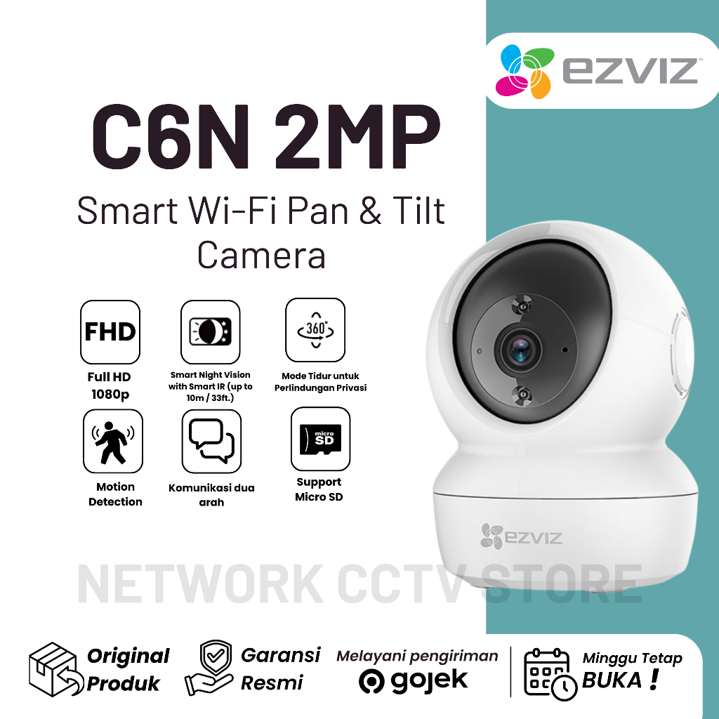 Jual Kamera EZVIZ C6N 1080P 2MP Smart Wi-Fi Camera | Shopee Indonesia