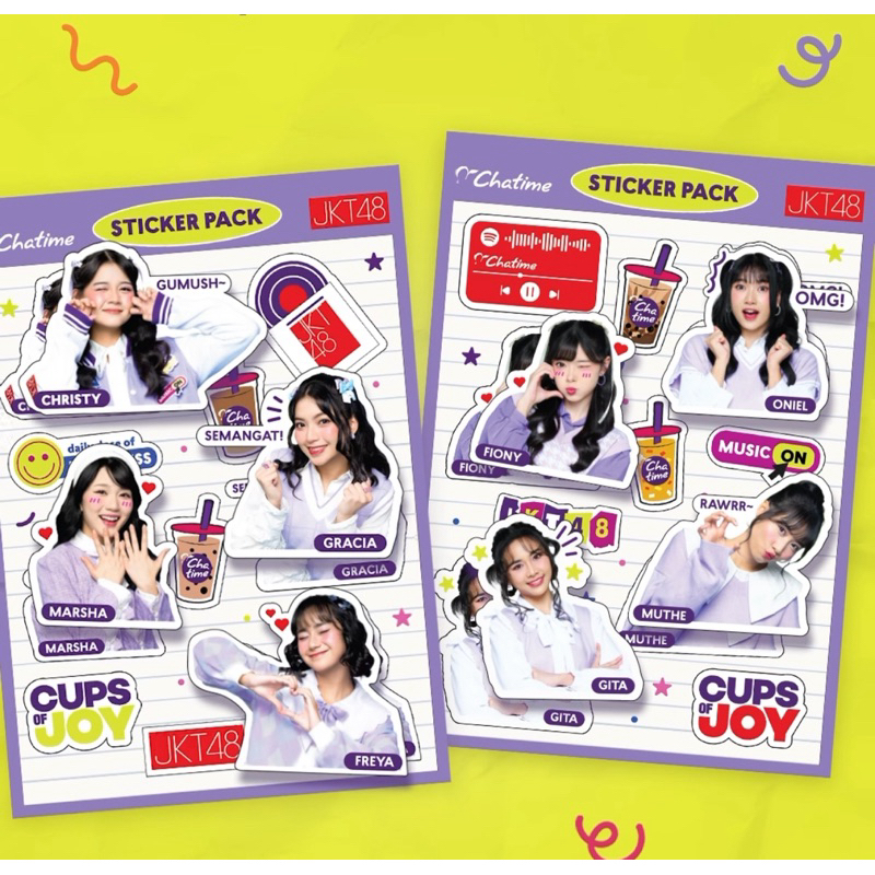 Jual Official sticker pack JKT48 x Chatime Limited Edition! | Shopee ...