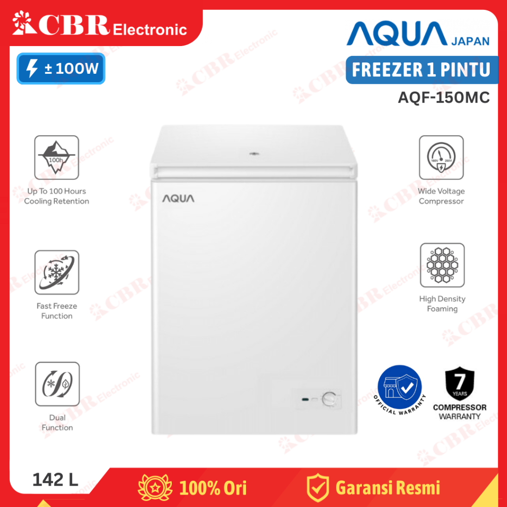 Jual FREEZER PETI - Chest Freezer AQUA AQF-150MC / 142 L Direct Cooling ...