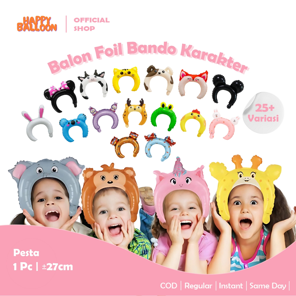 Jual HappyBalloon Balon Foil Bando Karakter | Shopee Indonesia