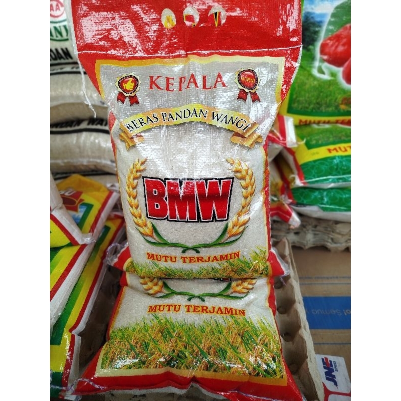 Jual Beras Pandan Wangi Super BMW 5/10KG | Shopee Indonesia