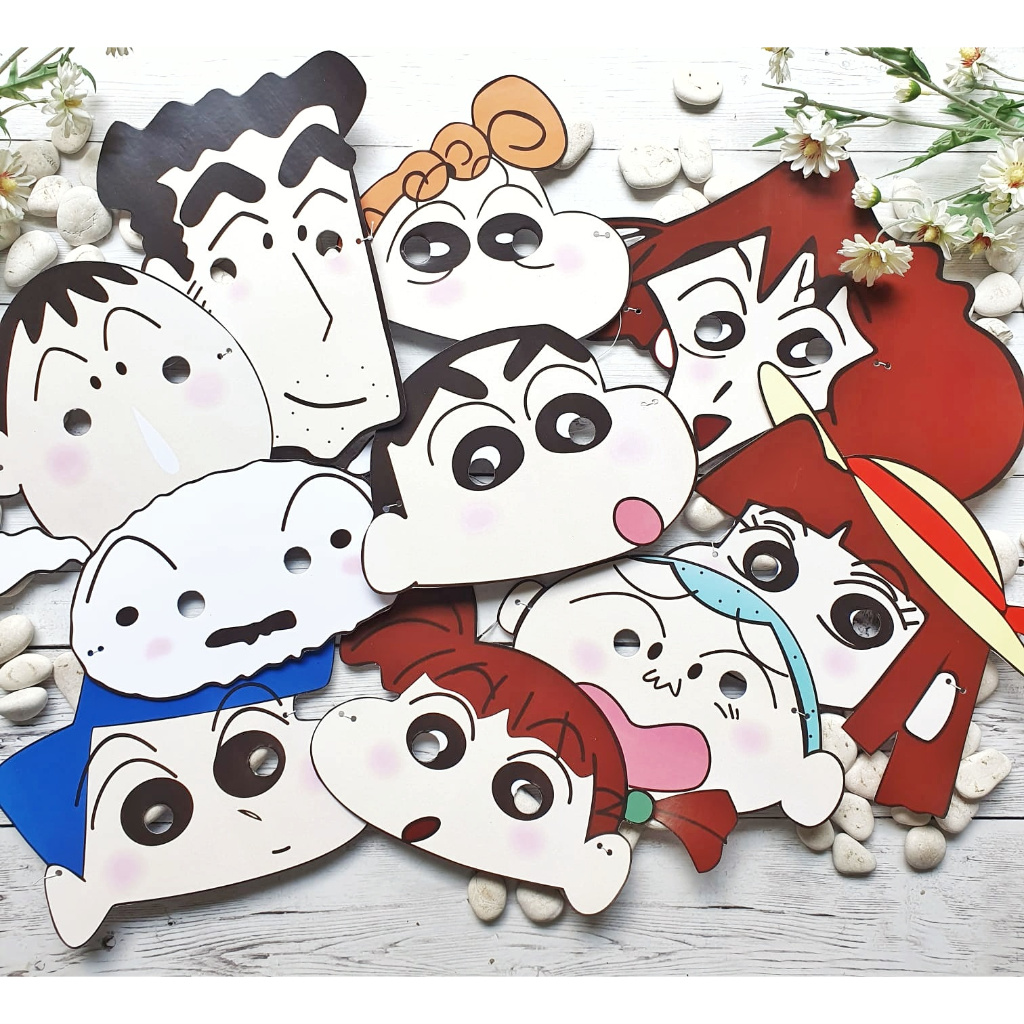Jual Crayon Shinchan Topeng Pesta Mask Birthday Aksesoris Ulang Tahun ...