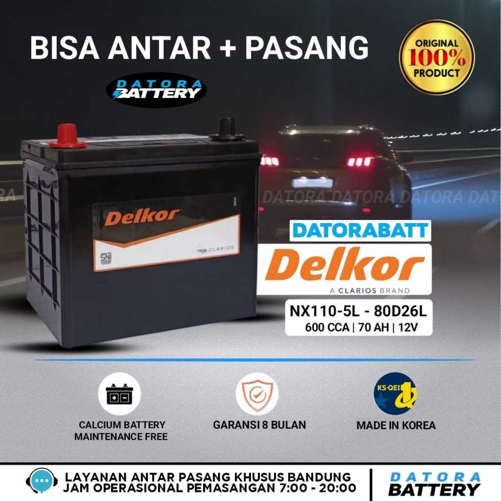 Jual Aki/BATTERY mobil HYUNDAI NEW SANTA FE DELKOR NX110-5L/80D26L aki Kering bebas perawatan ...