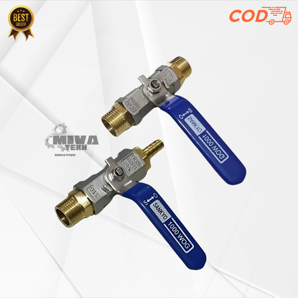 Jual Kran Boiler Setrika Uap Sankyo drat 1/2 inch | Shopee Indonesia