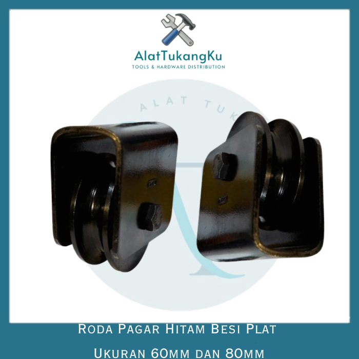Jual XP Tool RODA PINTU PAGAR GERBANG WARNA HITAM BENTUK U DAN V 60MM ...
