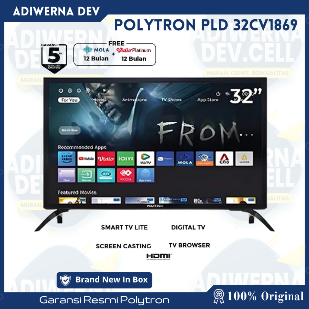 Jual POLYTRON SMART DIGITAL TV 32 inch HD Ready PLD 32CV1869 - Garansi ...