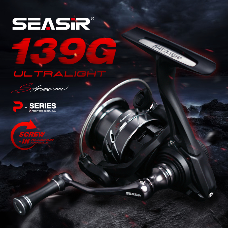 Jual [OFFICIAL] SEASIR STREAM Power Handle Reel Pancing 800s-1000 Spinning Reel 139g Ultralight ...
