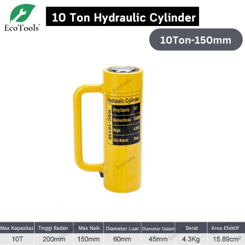 Jual 10 Ton 150mm Medium Hydraulic Cylinder Hidrolik Silinder | Shopee Indonesia