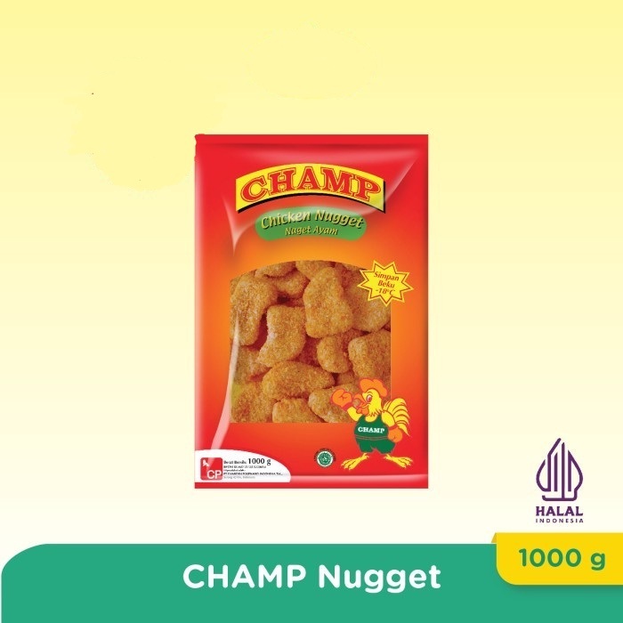 Jual NAGET AYAM CHAMP 1KG CHICKEN NUGGET 1000GR HALAL | Shopee Indonesia