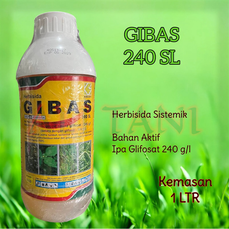 Jual GIBAS 240 SL Kemasan 1 Liter Herbisida/Racun Rumput Sistemik ...