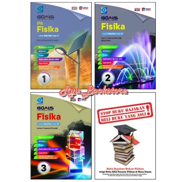 Jual Buku GOALS Fisika SMA/MA Kelas X, XI, XII | Merdeka | Grafindo | Shopee Indonesia