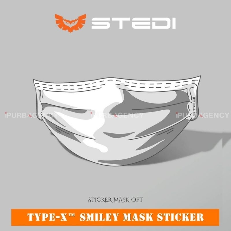 Jual STEDI TYPE-X SMILEY MASK STICKER — STICKER-MASK-OPT | Shopee Indonesia