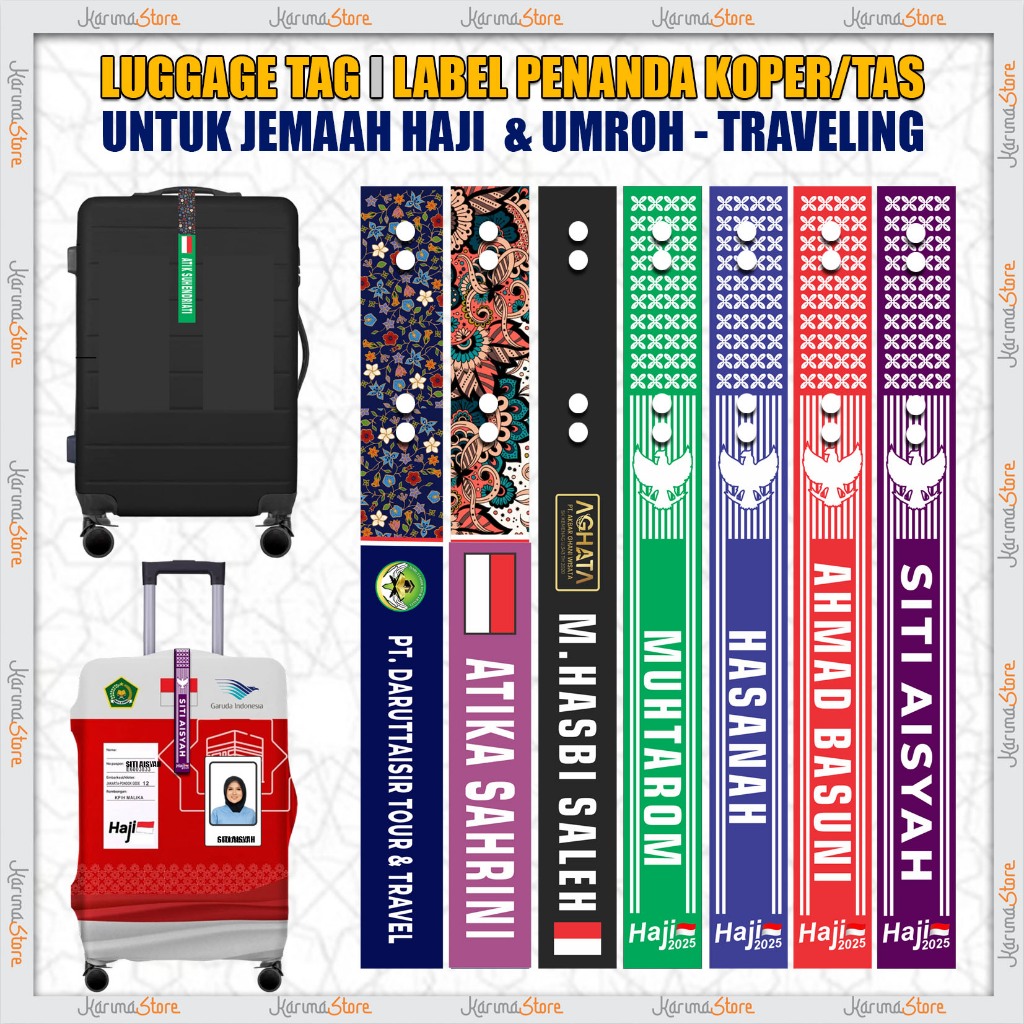 Jual Karima Store : LuggageTag/Label Koper/Tas Jemaah Haji-Umroh ...
