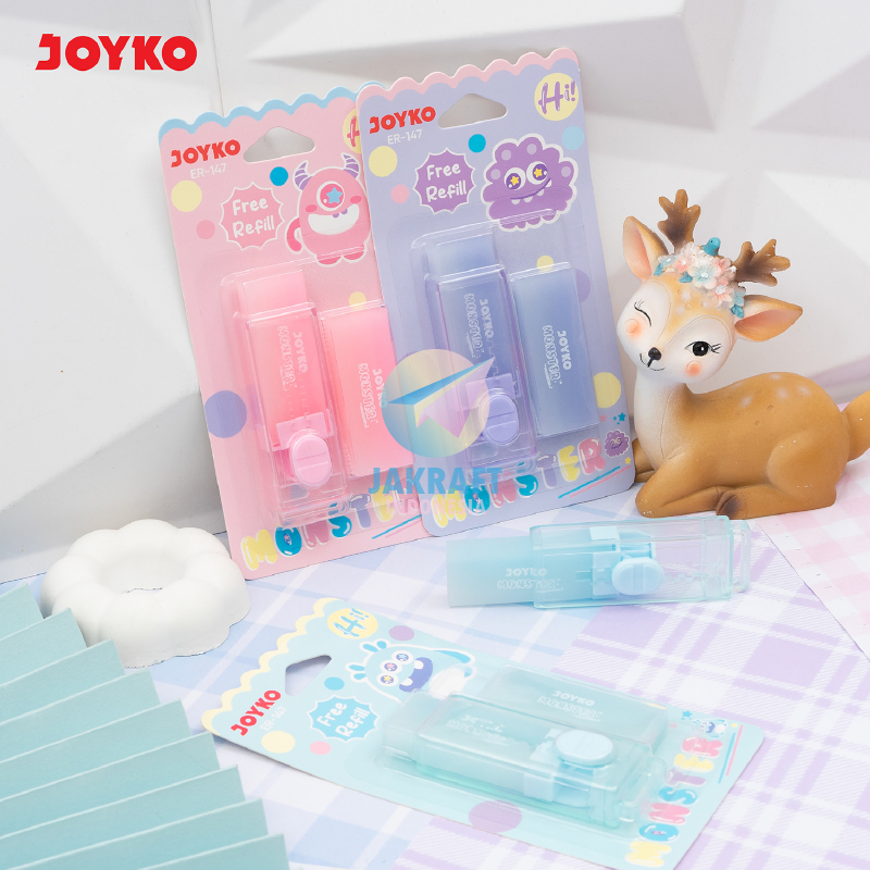 Jual (1 Set) Penghapus Mekanik + Bonus Refill Segala Pensil JOYKO ER ...