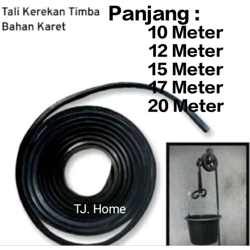 Jual Karet Timba 1 Rol 10-20 Meter Karet Kerekan Katrol Sumur Bangunan ...