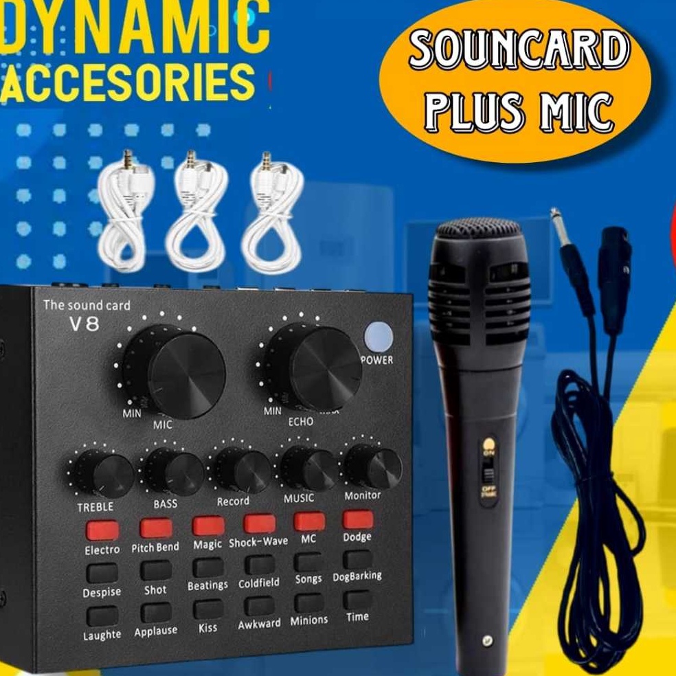 Jual Model Unik PAKET Sound card V8 Mixer SoundCard V8 MIXER Audio USB ...
