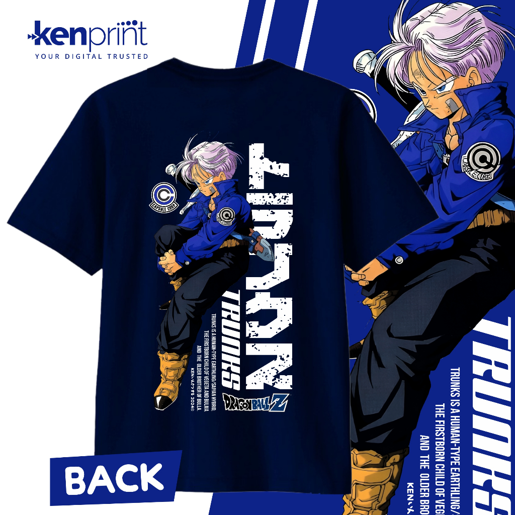 Jual Kaos DRAGON BALL Z | TRUNKS | CAPSULE CORP | NON OFFICIAL | Cotton ...