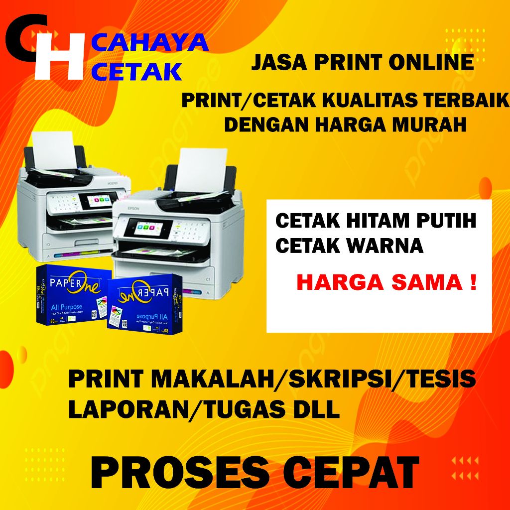 Jual PRINT / CETAK BUKU CEPAT A4 80 GSM TERMURAH, CETAK DOKUMEN MAKALAH ...