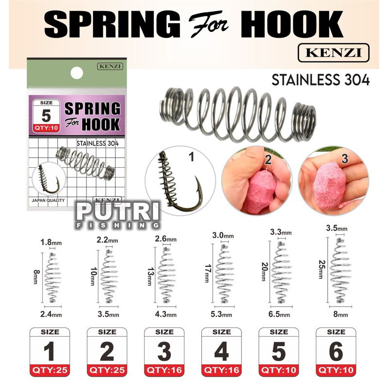 Jual KENZI SPRING PER SPIRAL UNTUK ADONAN UMPAN PADA KAIL | Shopee ...