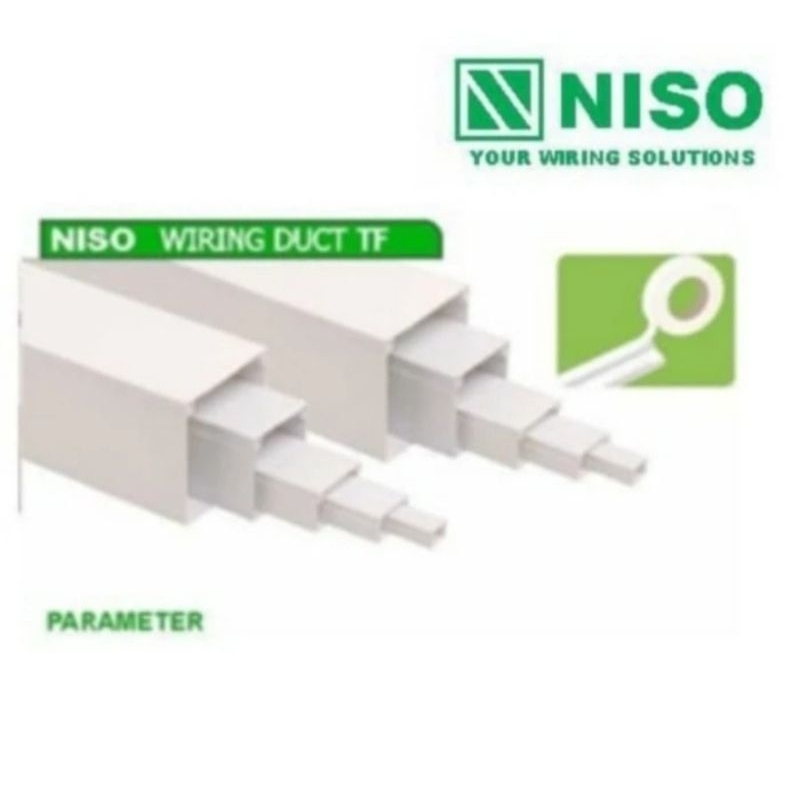 Jual Kabel Duct 10x10 Niso / Trunking / Wiring Duct 10 x 10 mm Panjang ...