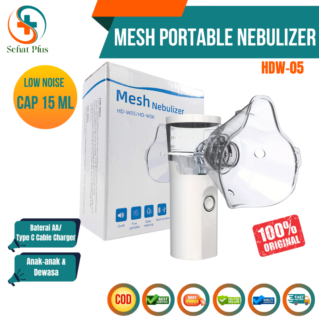 Jual Mesh Portable Nebulizer Alat Uap Nebu Terapi untuk Anak Batuk Pilek Pernafasan Mesin Nebul ...