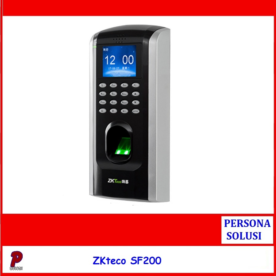 Jual Mesin Absensi Fingerprint dan Access Kontrol Zkteco SF200 - Garansi Resmi 1 Tahun | Shopee ...
