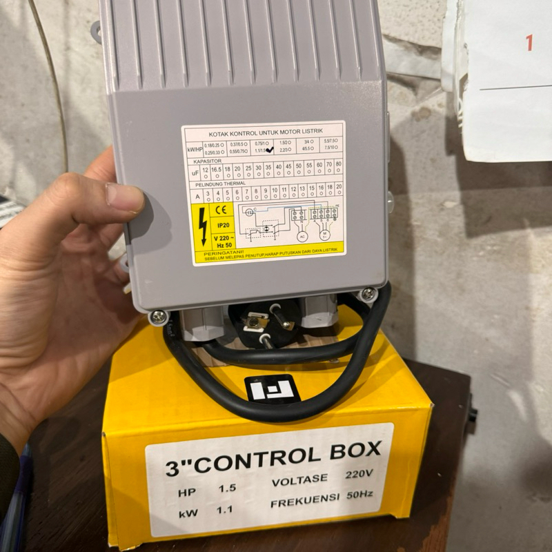 Jual Control box pompa submersible Firman 1,5 HP / 1,1 KW / 35UF 1 1/2 ...