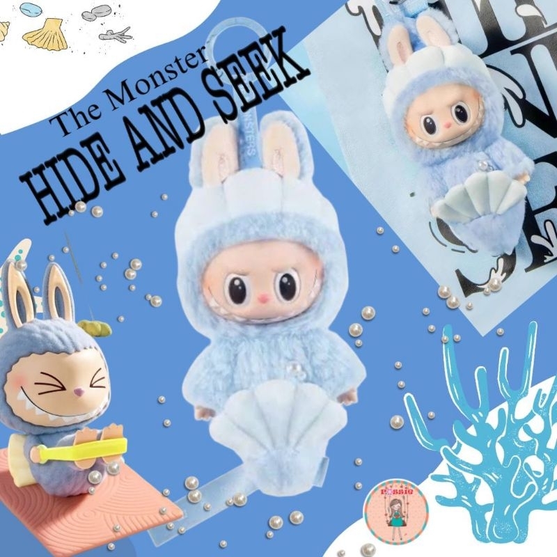 Jual Gantungan Kunci LABUBU Singapore Blue Mermaid The Monsters Hide ...