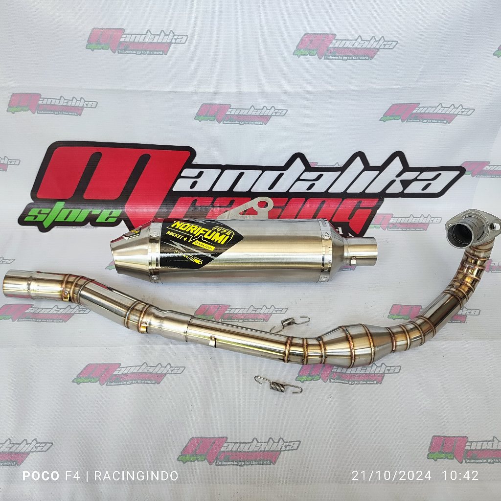 Jual Norifumi ท่อไอเสียรถแข่ง 38 มม. xrm 110 xrm 125 KSR 110 KSR pro ...