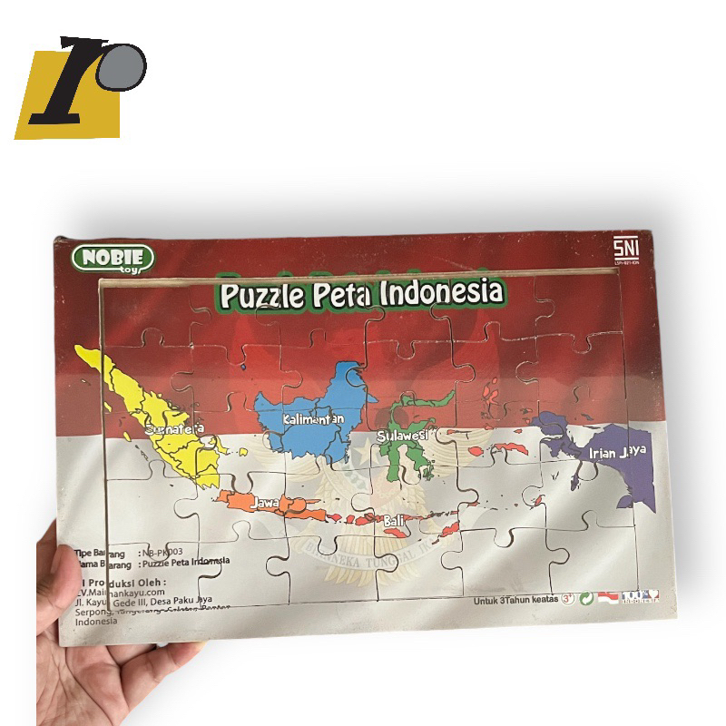 Jual Puzzle Mainan Anak balita Kayu Mengenal PETA Indonesia | varian ...