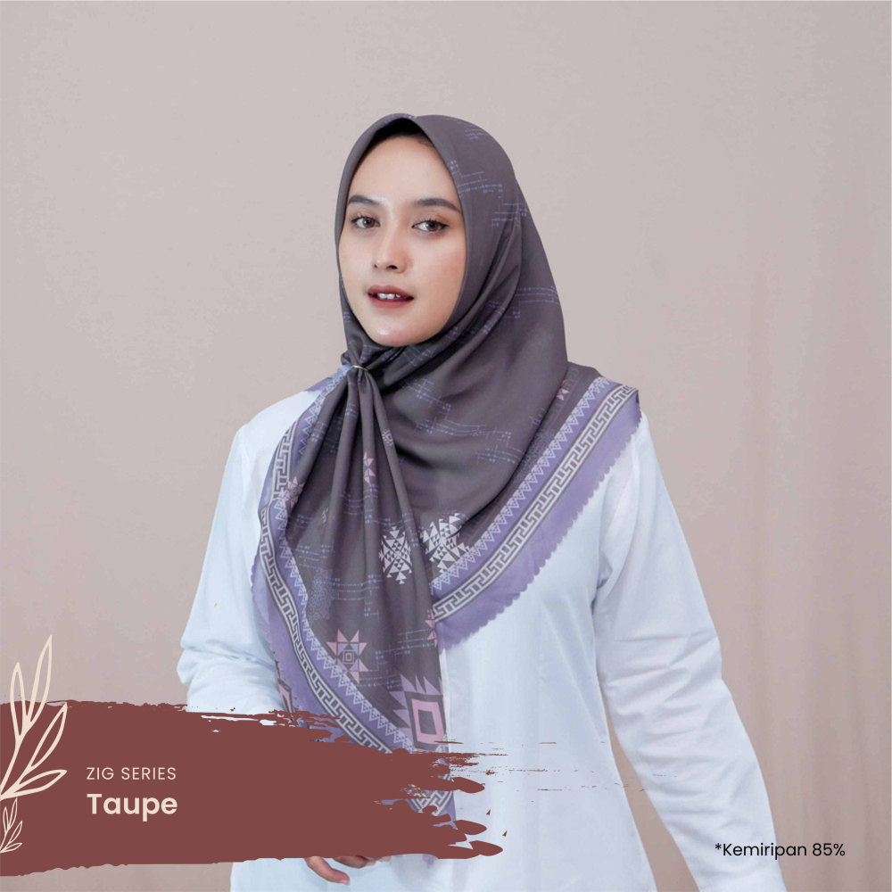 Jual Arva Hijab - ZIG Series - Hijab Motif Persegi Printing - Kerudung ...