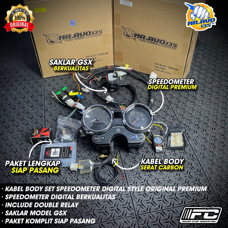 Jual KABEL BODY DC RX KING RXK RXS YT BILED FOGLAMP SET SPIDOMETER ...