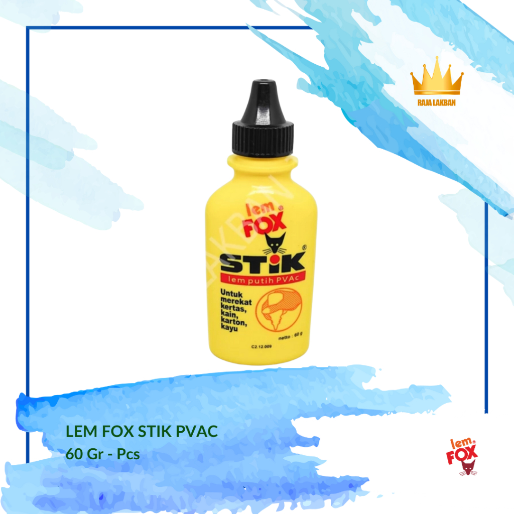 Jual Lem Fox Stik Lem Putih Cair PVAC/ 60gr - Pcs | Shopee Indonesia