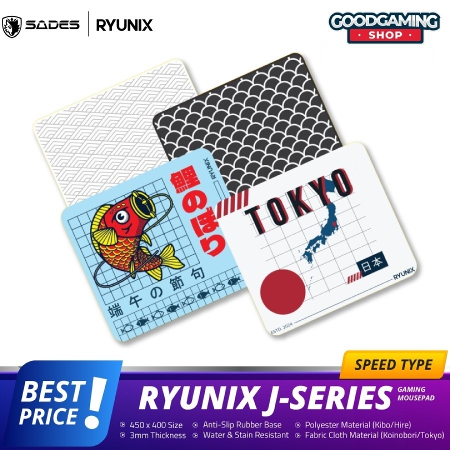 Jual Mousepad Gaming Sades Ryunix J-Series Large Gaming Mousepad ...