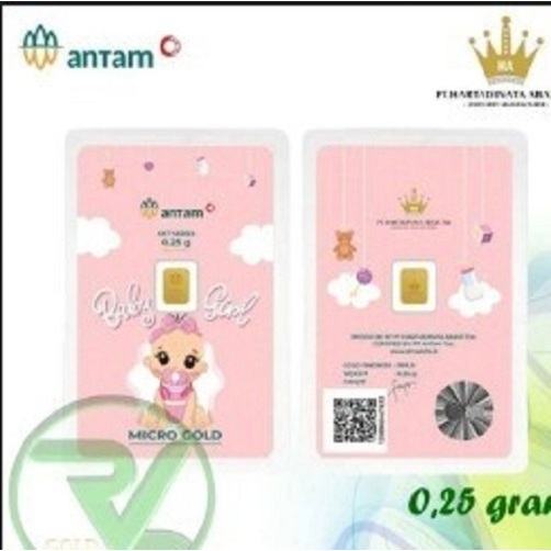 Jual Rvl Gold Micro Gold Antam Hartadinata (Ha) Berat 0.25 Gram Baby ...