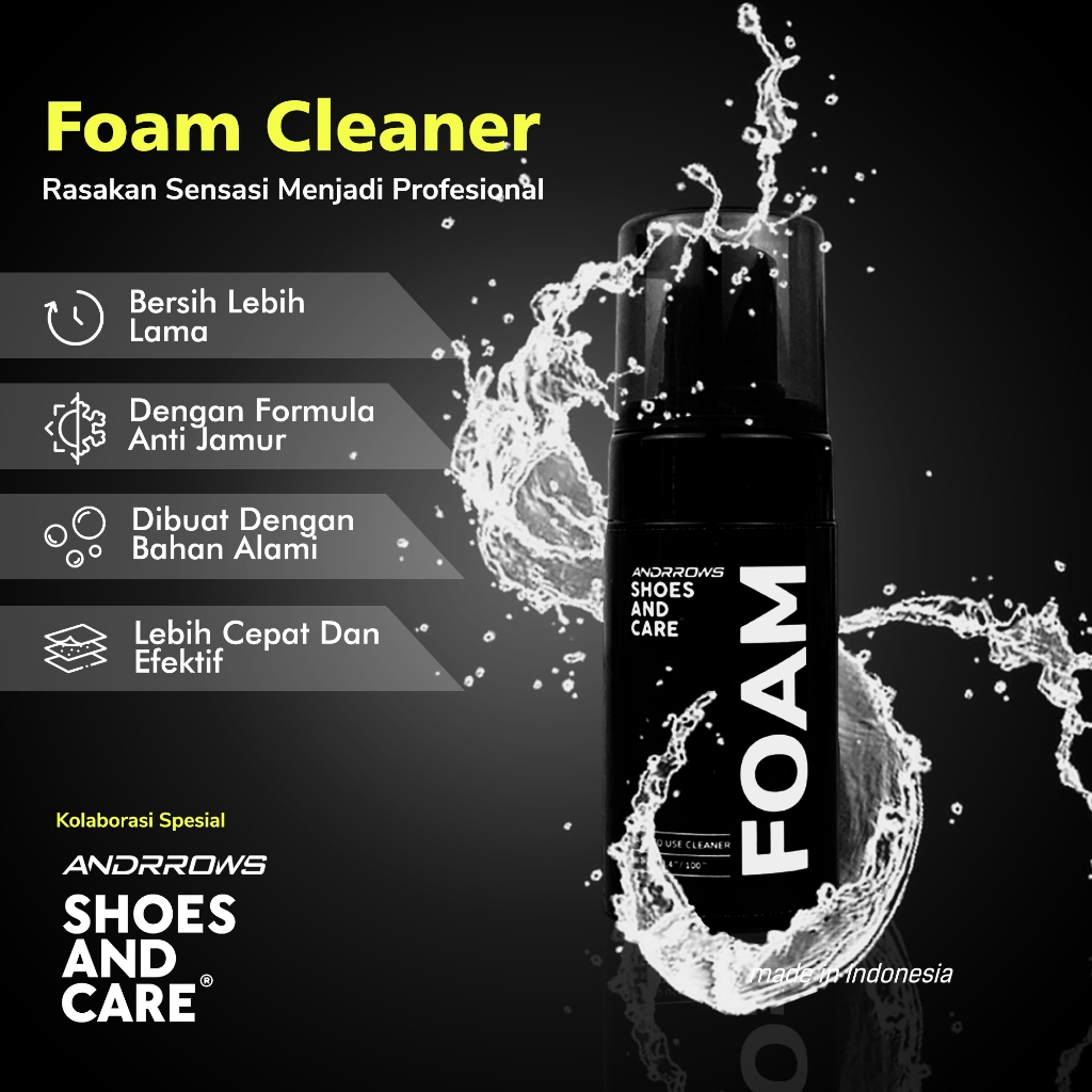 Jual Andrrows X SAC - Shoe Cleaner - Foam Cleaner Shoes And Care - Foam ...