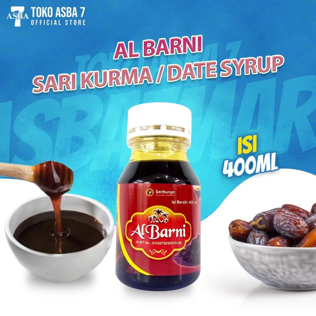 Jual Al Barni Sari Kurma Saribunga Isi 400ml Enak lezat untuk DBD ...