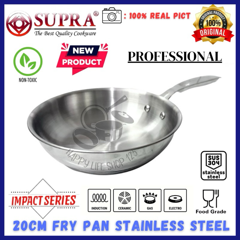 Jual SUPRA Deep Fry Pan Stainless Steel Preffesional SUS 304 ...