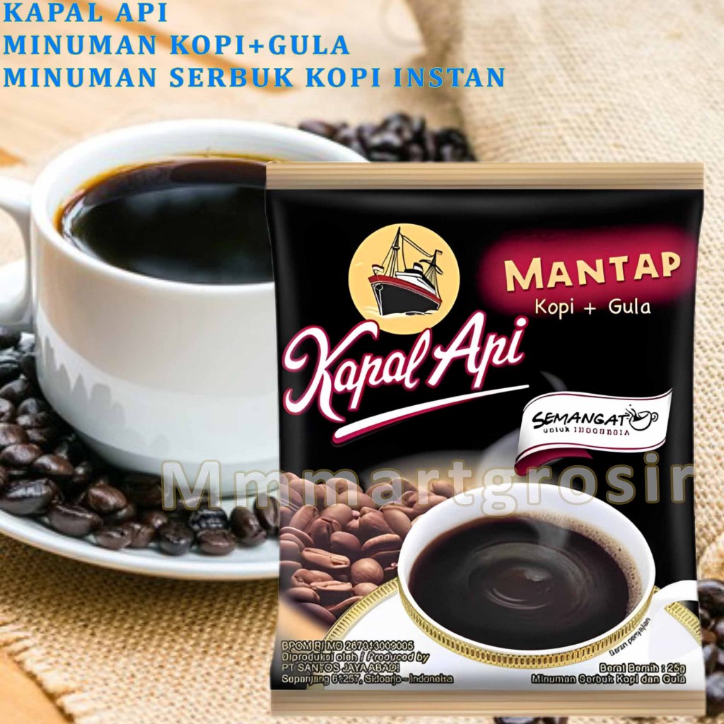 Jual Kapal Api / Minuman Serbuk Kopi + Gula / Minuman Kopi Hitam Instan ...
