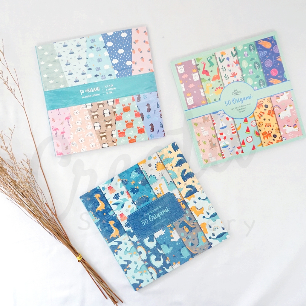 Jual Kertas Lipat Origami Washi Pattern Series 15X15 INA CREATIVE ...