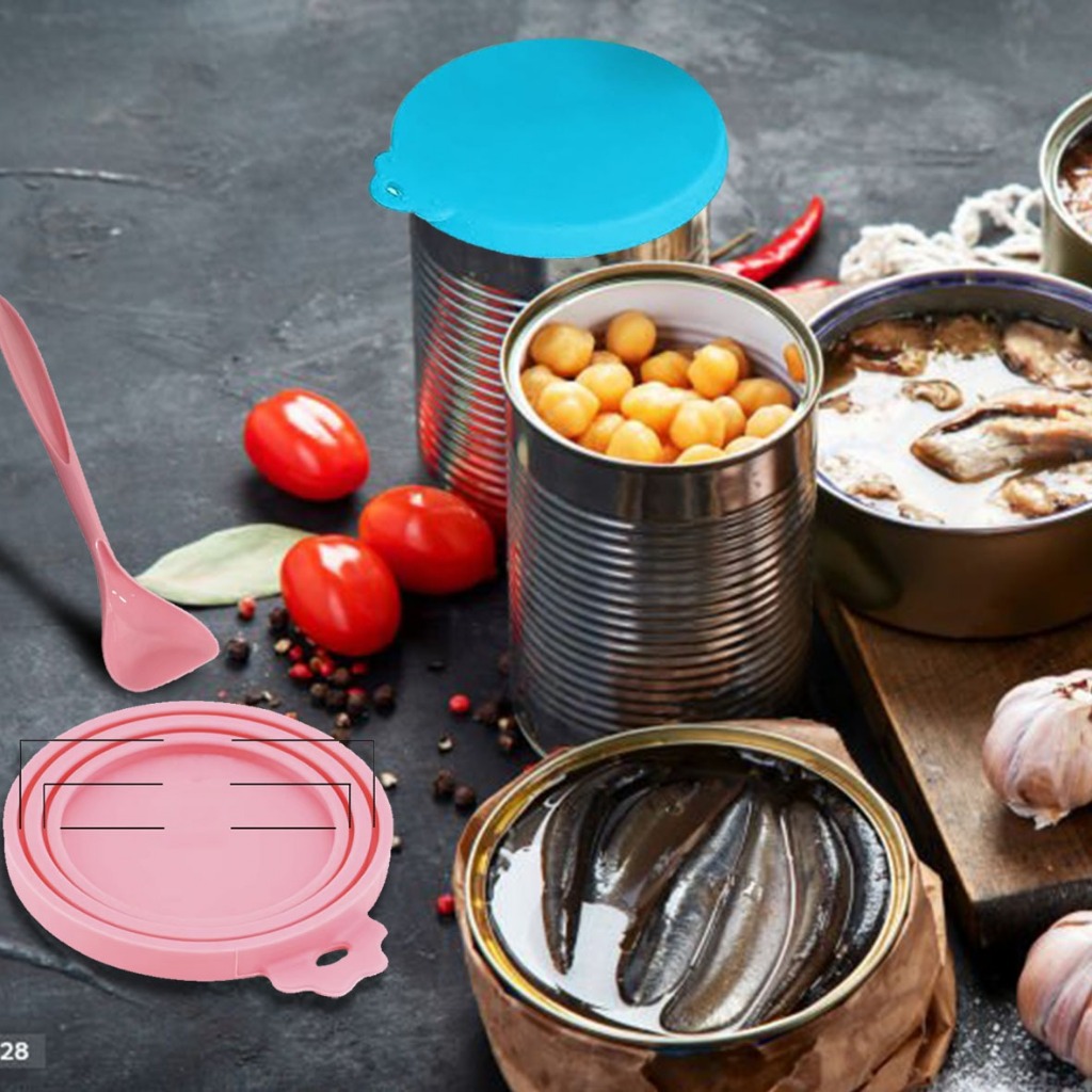 Jual Tutup Kaleng Makanan Silicon| Penutup Kaleng Universal (1 Pak 3 ...