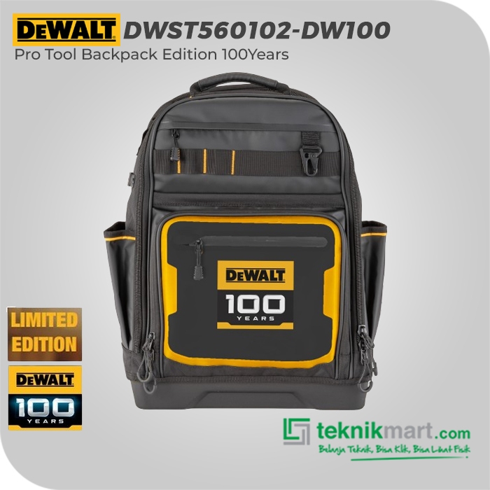 Jual Dewalt Pro Tool Backpack Edition 100 Years Ip54 / Tas Perkakas ...