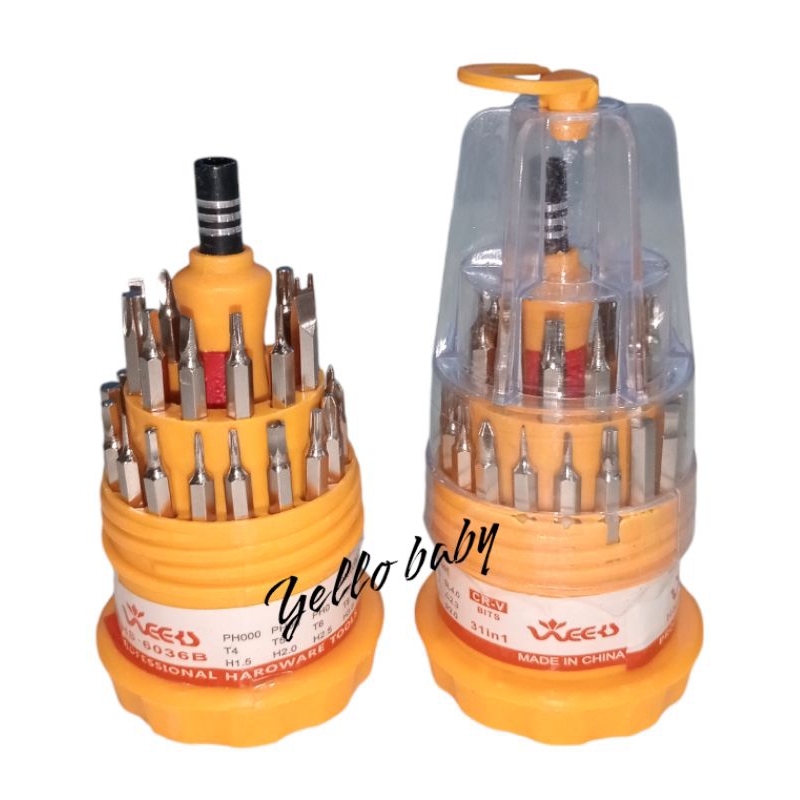 Jual OBENG SET 31 IN 1 MULTI FUNGSI/OBENG HANDPHONE/OBENG MINI SERBAGUNA | Shopee Indonesia