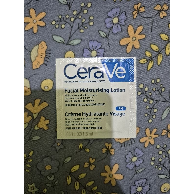 Jual CERAVE FACIAL MOISTURIZING LOTION PM SAMPLE TRAVEL SIZE SACHET 1 ...