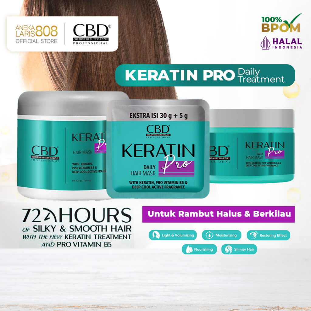 Jual CBD Professional Keratin Pro Daily Use Hair Mask - Masker Rambut ...